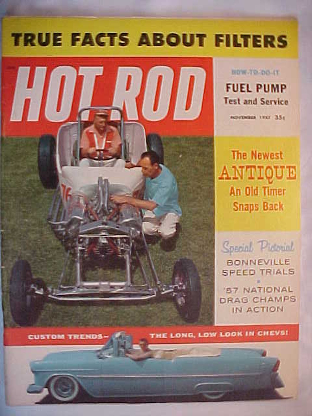 November 1957 Hot Rod Magazine Has 82 Pages of Ads and Articles ...