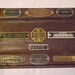 Vintage Wood Plaque of Equipment Name Plate Tag Badges Steam - Etsy