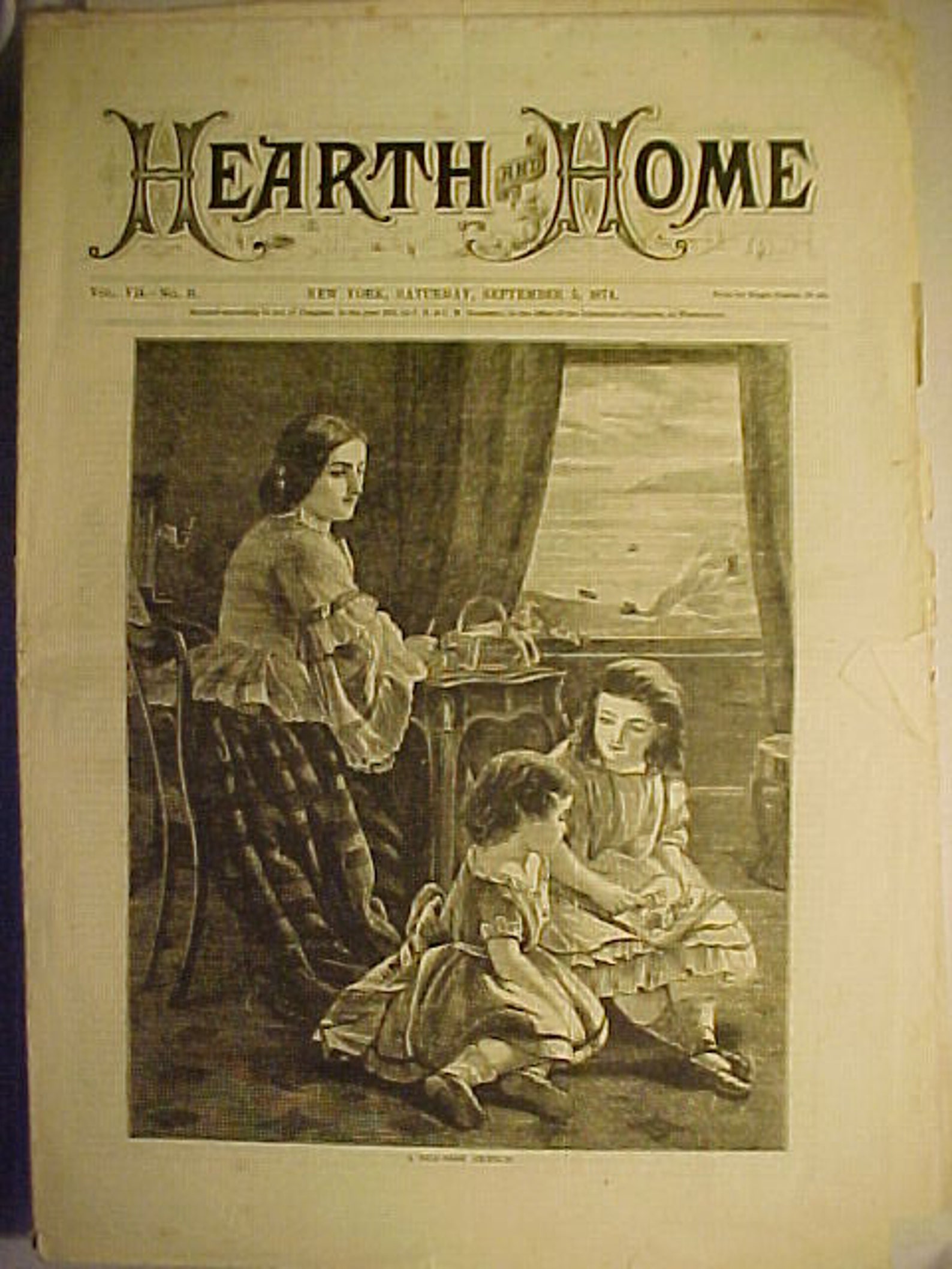 September 5 1874 Hearth and Home Magazine New York N.Y. - Etsy