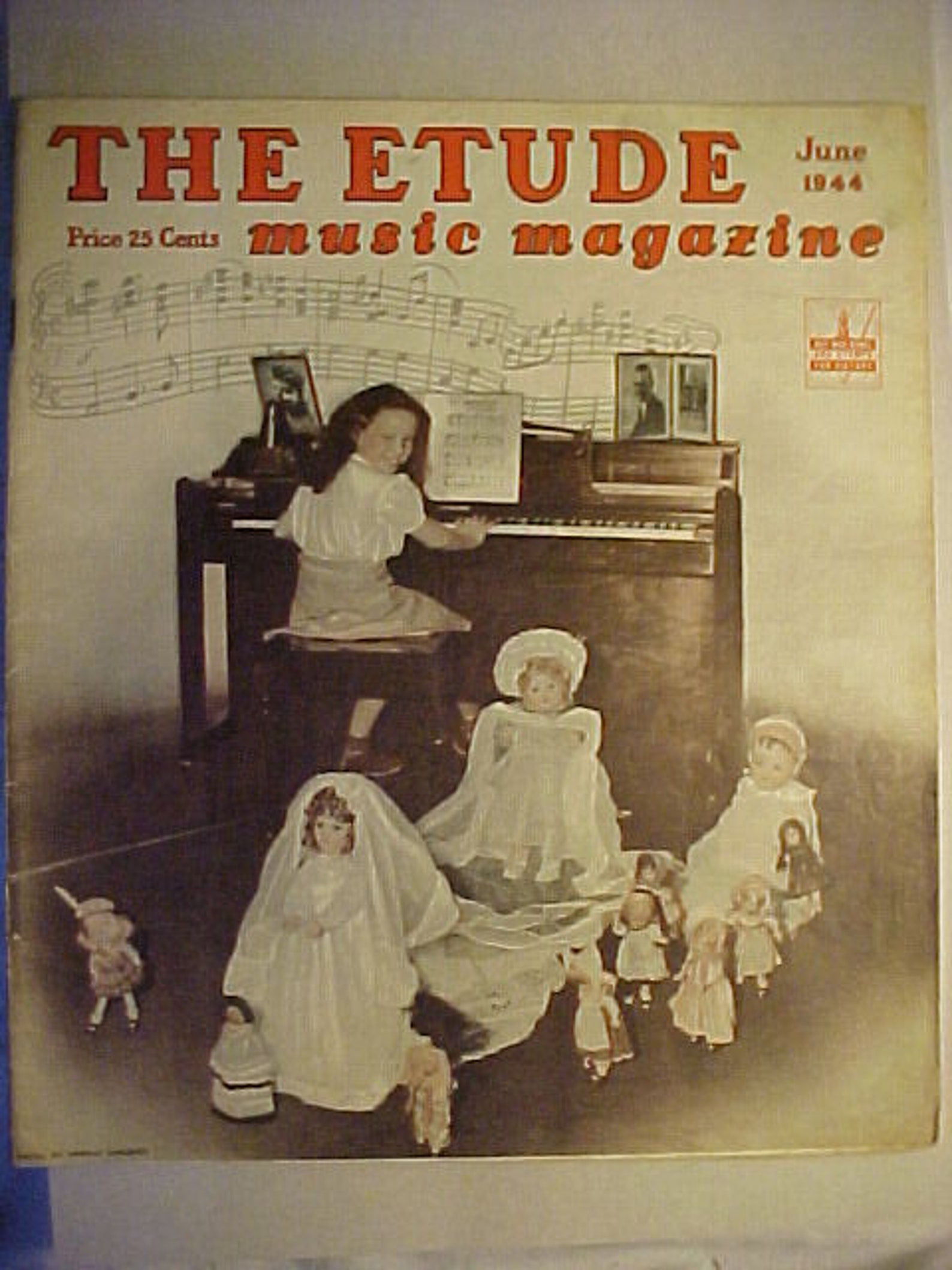 June 1944 The Etude Music Musical Magazine with cover art by | Etsy