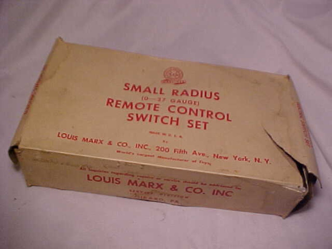 C1950s Marx Small Radius Remote Control Switch Set, O Scale Model Train ...