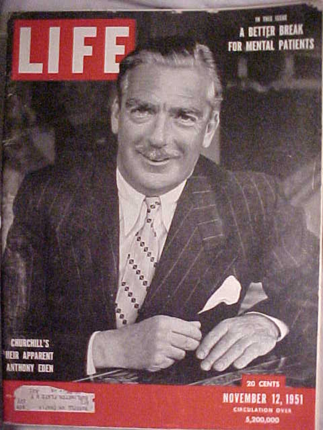 November 12 1951 LIFE Magazine With Anthony Eden on the Cover - Etsy