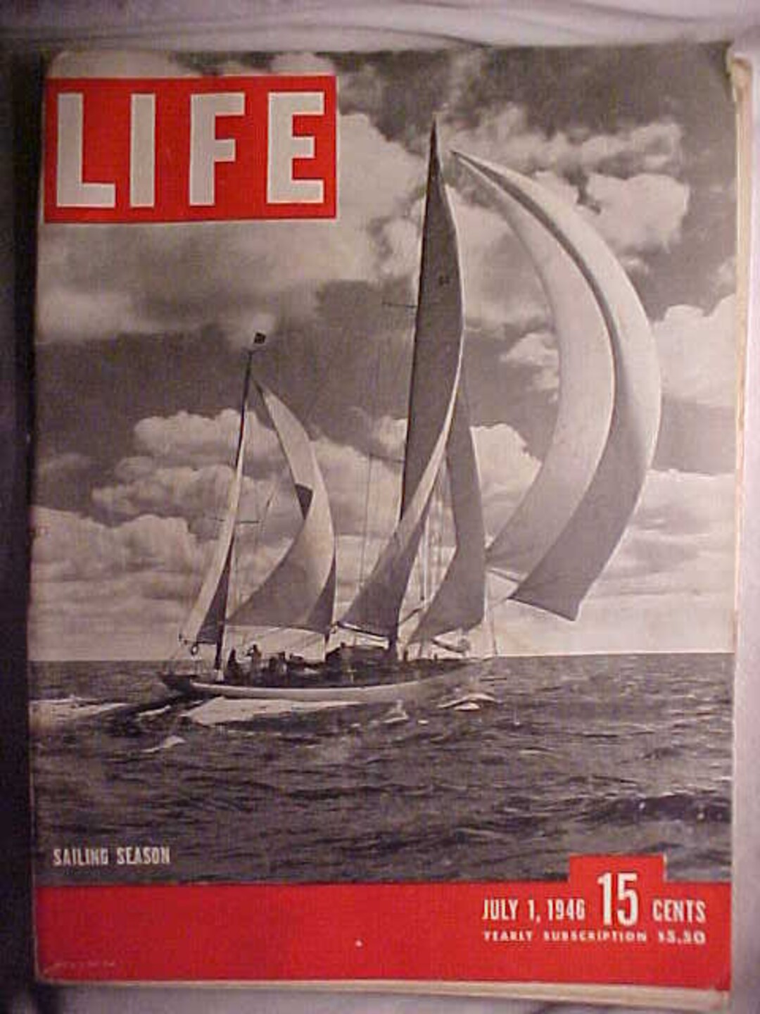 July 1, 1946 LIFE Magazine Sail Boat Mandoo II on the Cover Has 104 ...