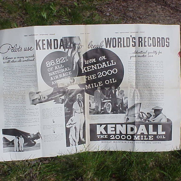 Kendall Motor Oil Sign - Etsy