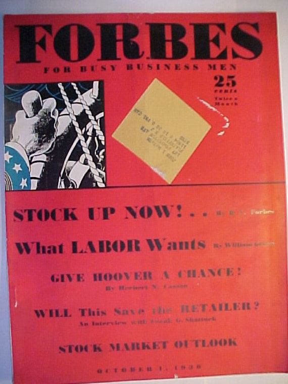 Forbes Cover Page For October