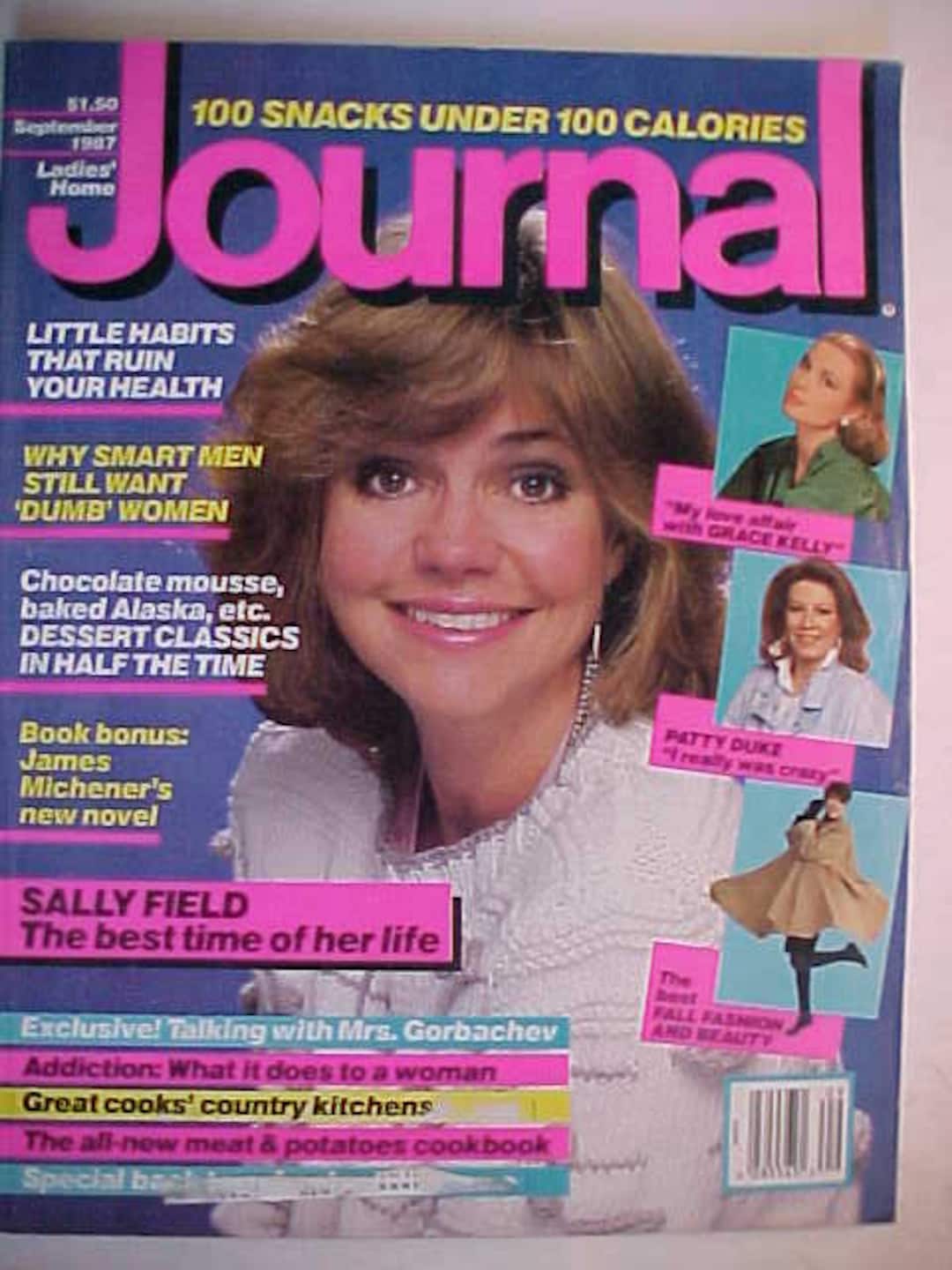 September 1987 the Ladies Home Journal Magazine With Sally Field on the ...