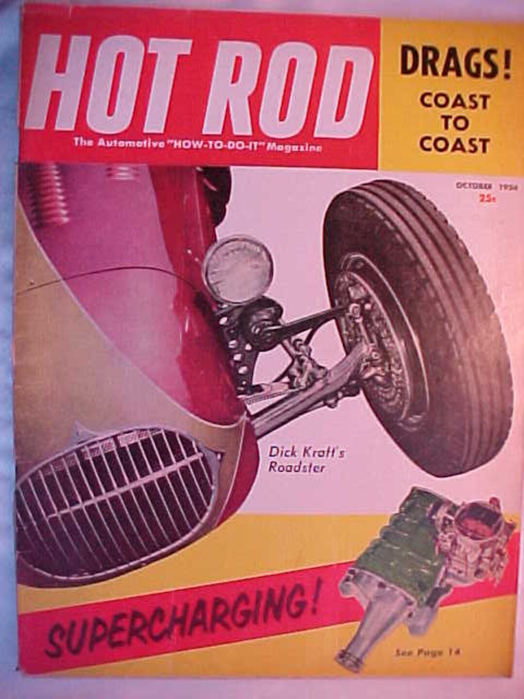 October 1954 Hot Rod Magazine Has 66 Pages of Ads and Articles, Antique ...