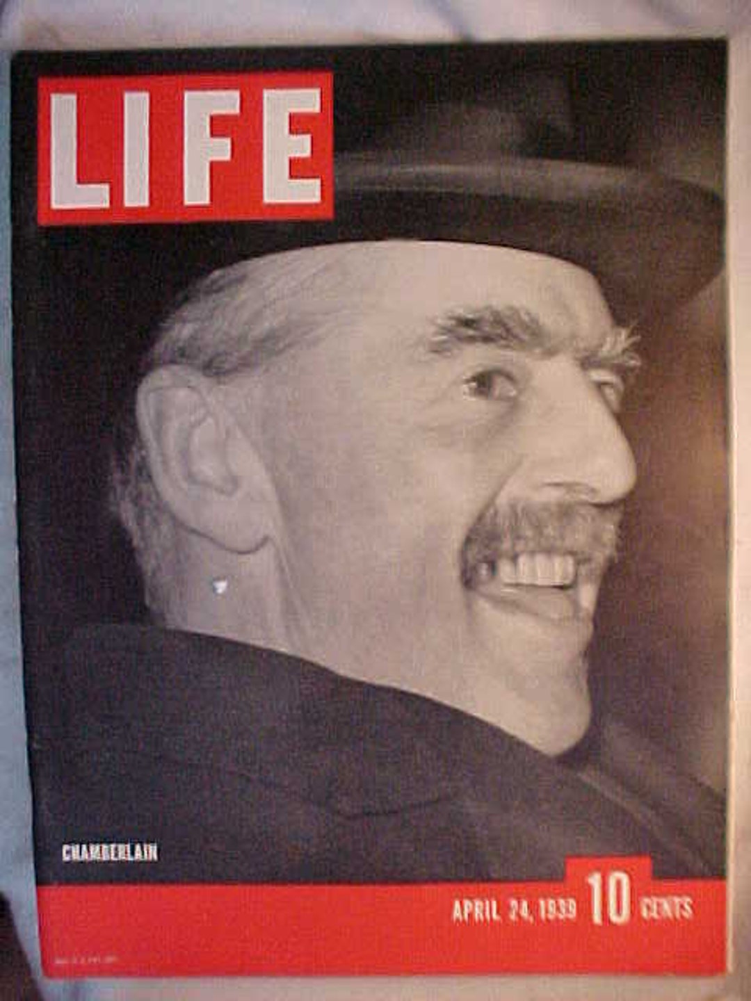 April 24, 1939 LIFE Magazine With Prime Minister Neville Chamberlain on ...