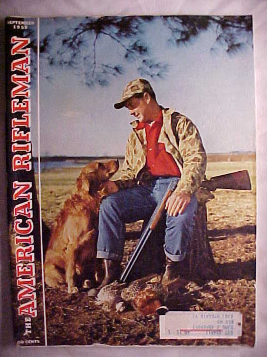 September 1959 the American Rifleman Magazine With Joe Schomer on the ...