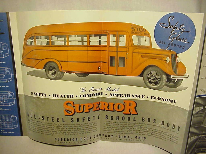 1936 Superior School Bus Bodies Bus Superior Body Company - Etsy