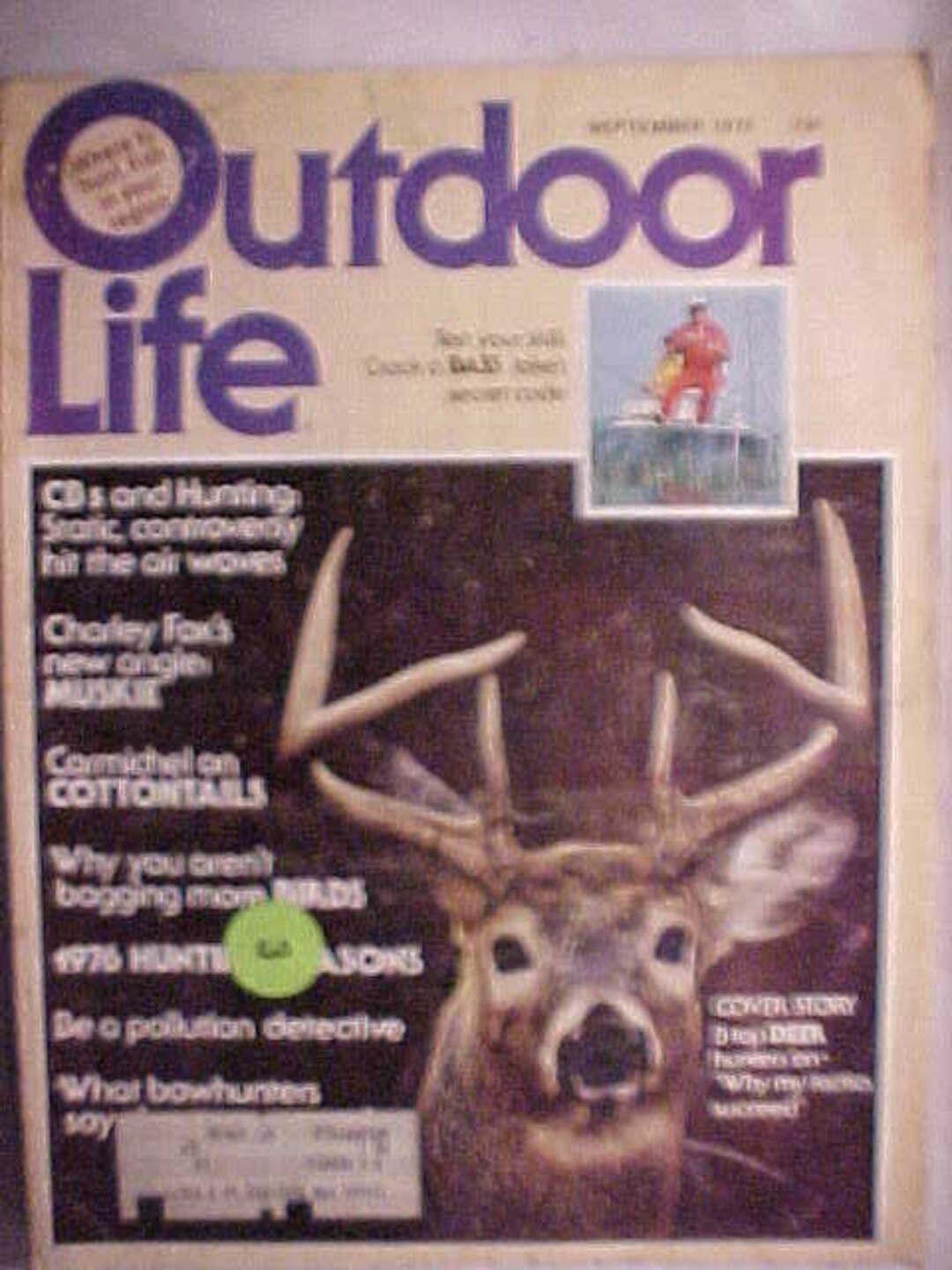 September 1976 Outdoor Life Magazine With Good Cover Art, With 184 ...