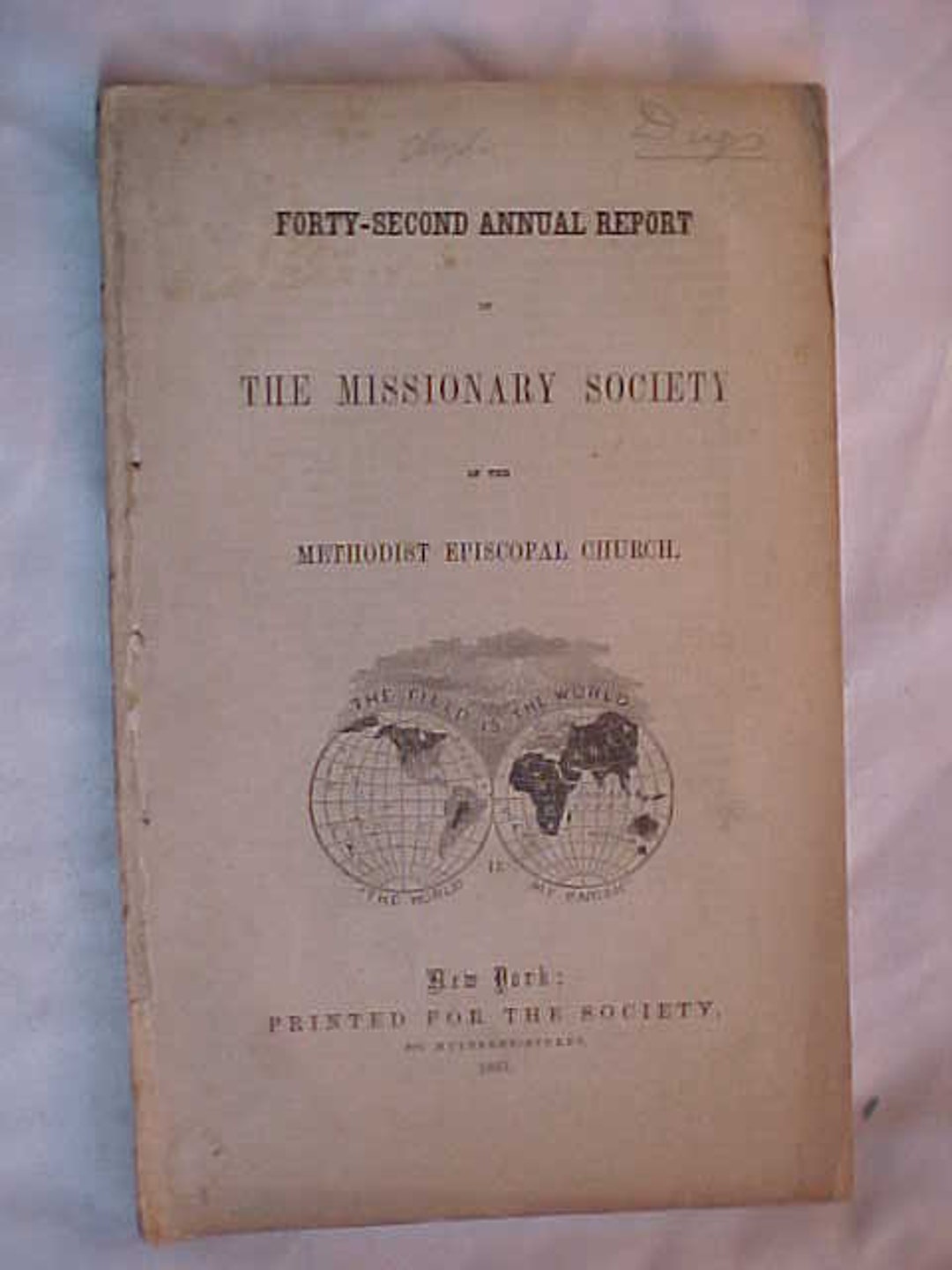 1861 42 Annual Report of the Missionary Society of the Methodist ...