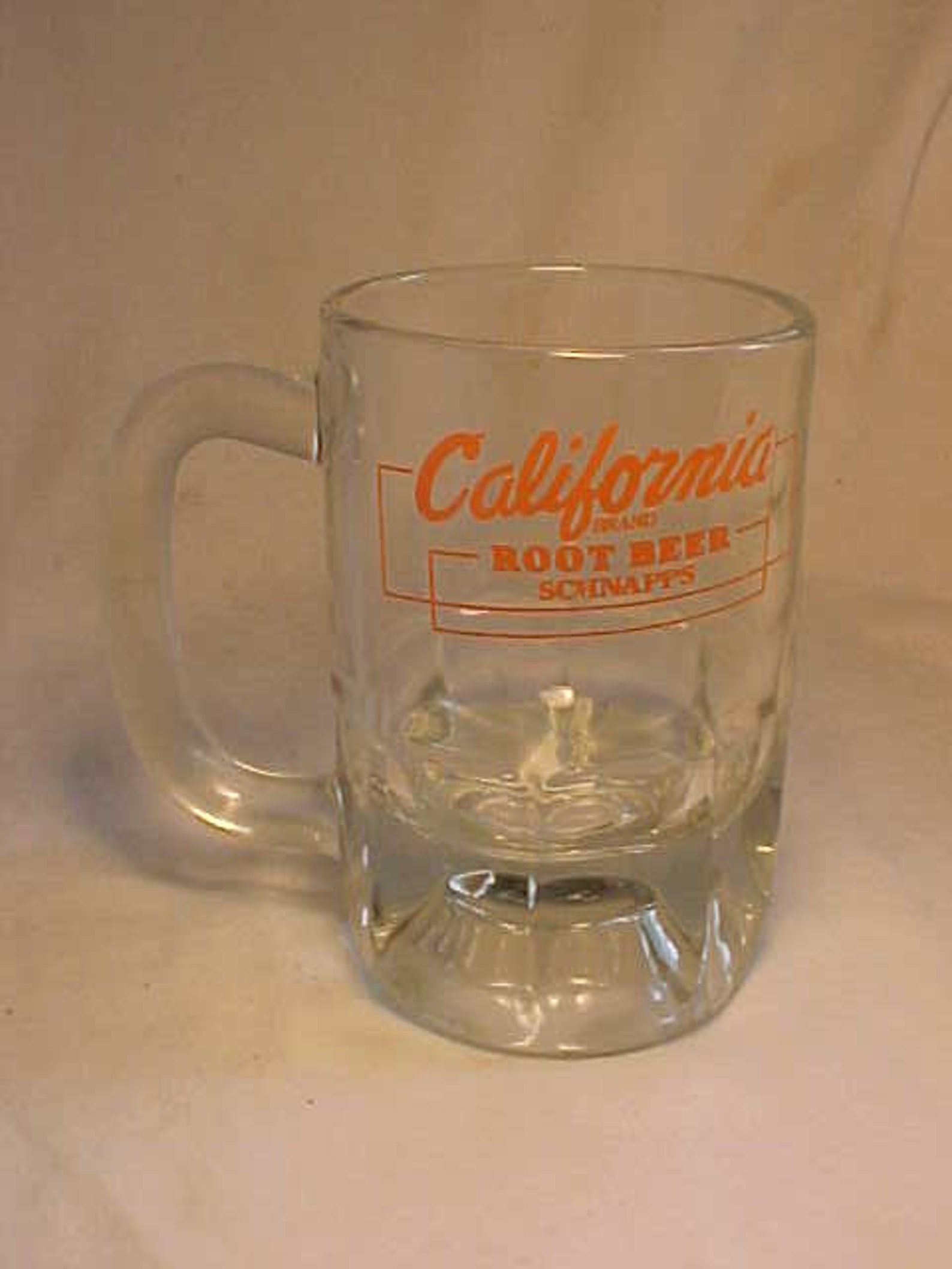 Vintage California Brand Root Beer Schnapps Heavy Glass Mug - Etsy
