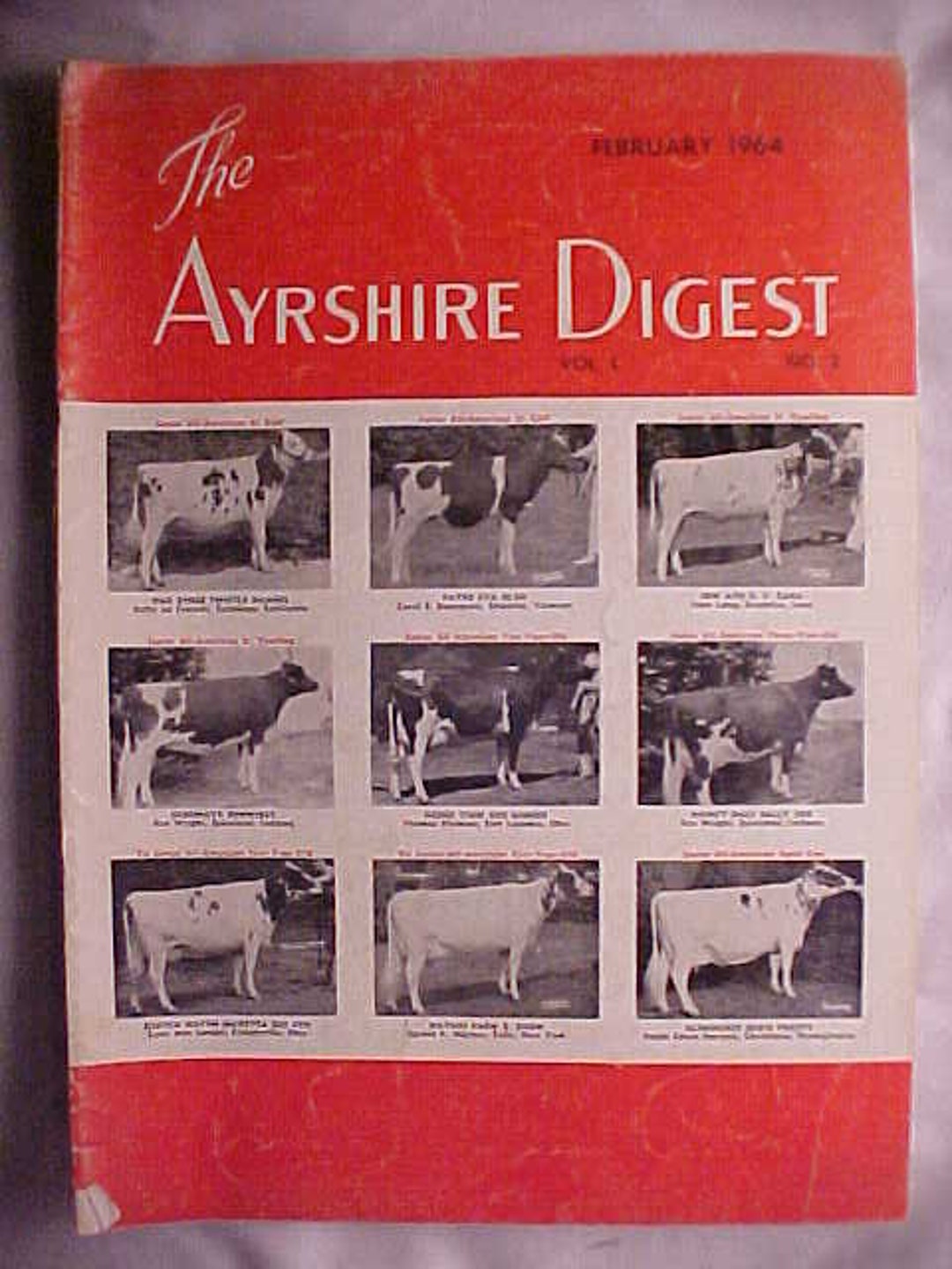 February 15, 1964 the Ayrshire Digest Magazine the Ayrshire Breeders ...