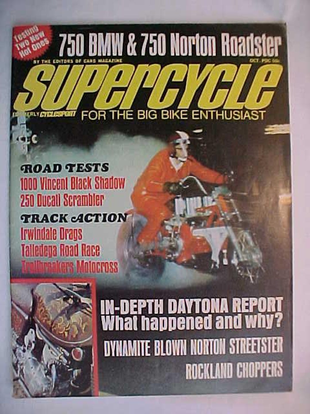 October 1970 Supercycle Magazine With E. J. Potter on the Cover by ...
