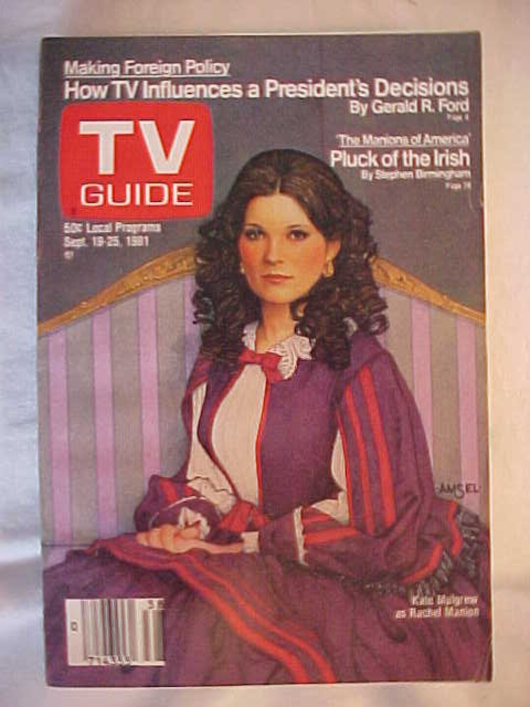 September 19-25 1981 TV Guide Magazine With Kate Mulgrew as Rachel ...