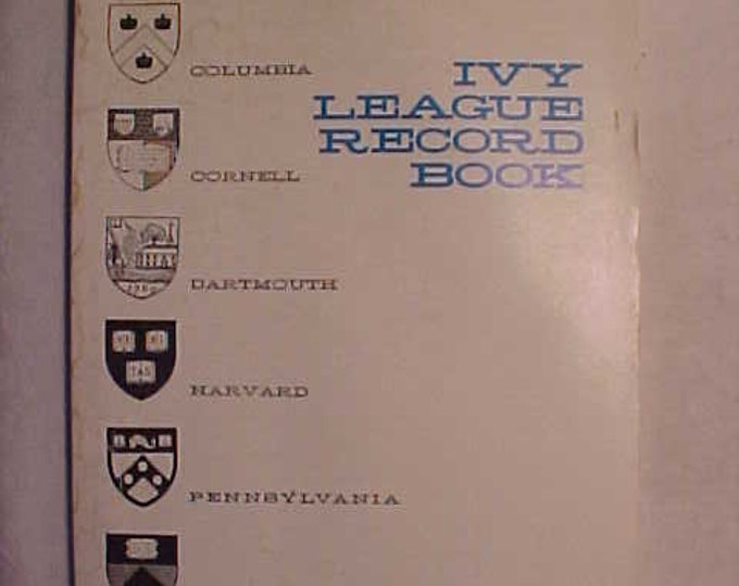 1985-86 Ivy League Record Book, College University Sports Record Book ...