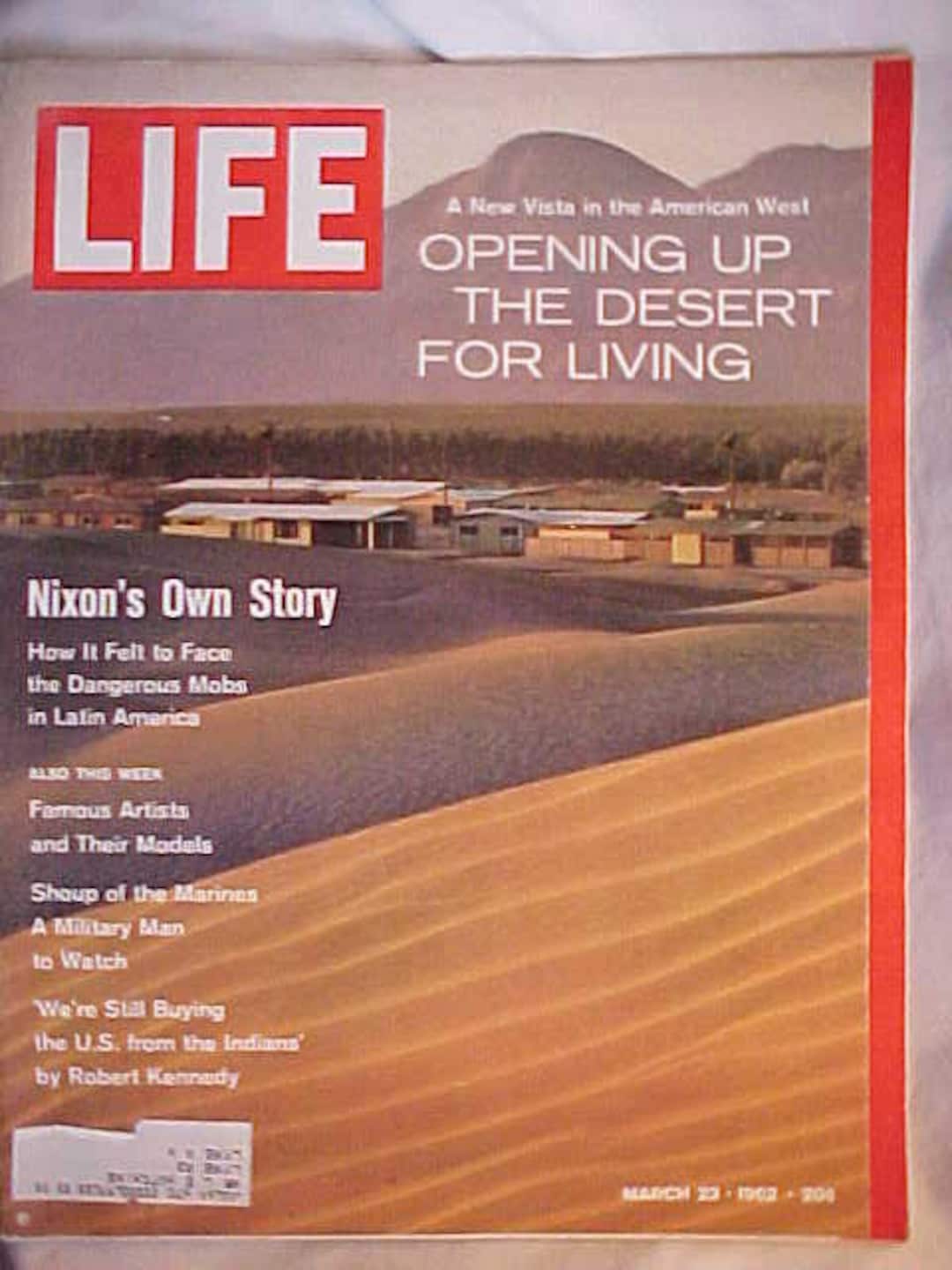March 23, 1962 LIFE Magazine With Desert Living on the Cover Has 114 ...