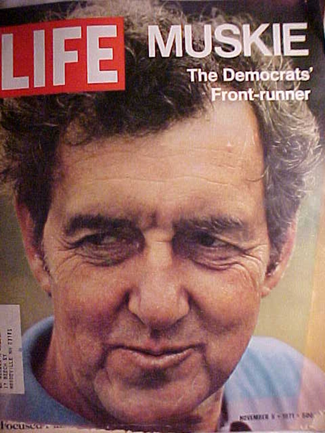 November 5, 1971 LIFE Magazine With Democrat Ed Muskie on the Cover Has ...