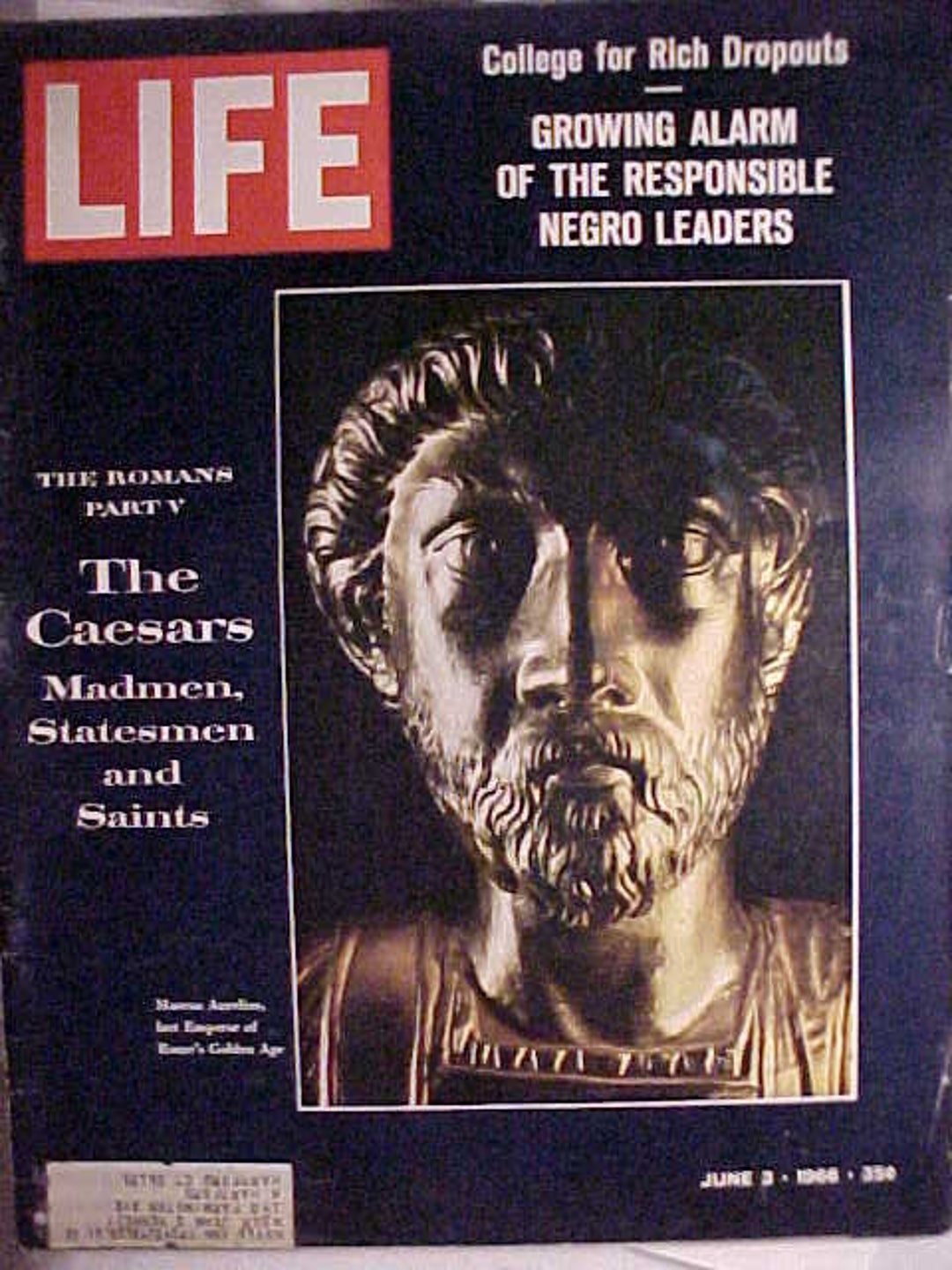 June 3, 1966 LIFE Magazine With the Romans Marcus Ayrelius on the Cover ...