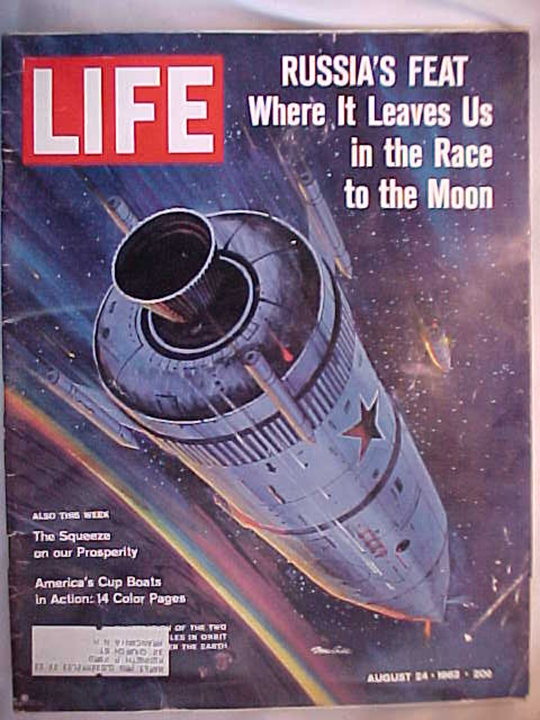 August 24, 1962 LIFE Magazine With Russia's Moon Space Travel on the ...
