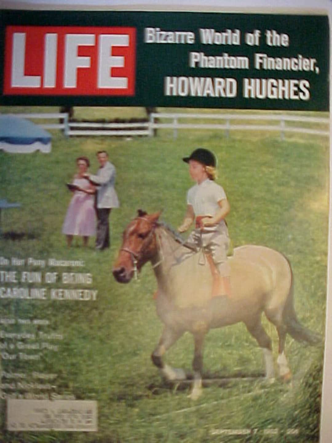 September 7, 1962 LIFE Magazine With Caroline Kennedy With Pony on the ...