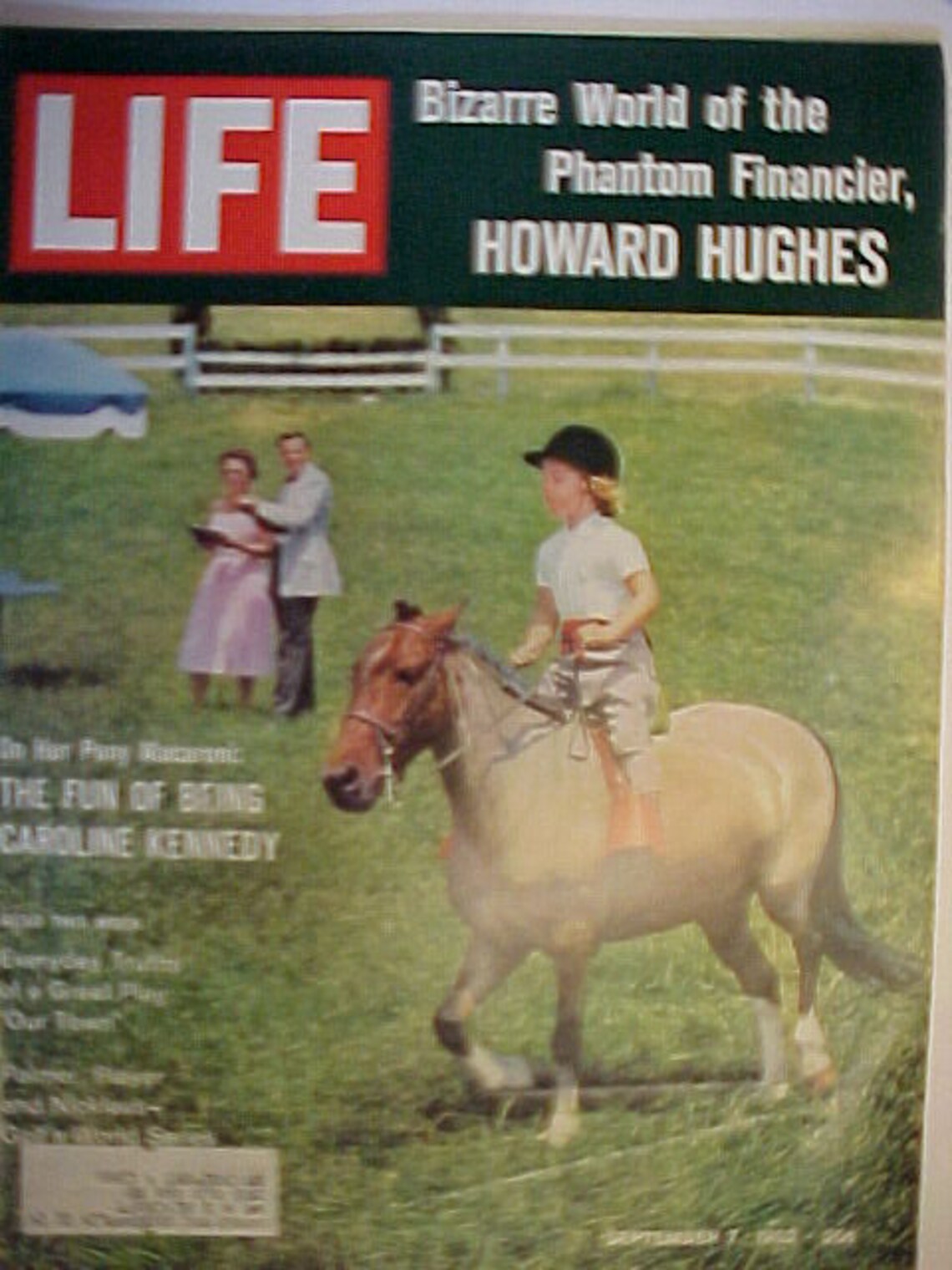 September 7, 1962 LIFE Magazine With Caroline Kennedy With Pony on the ...