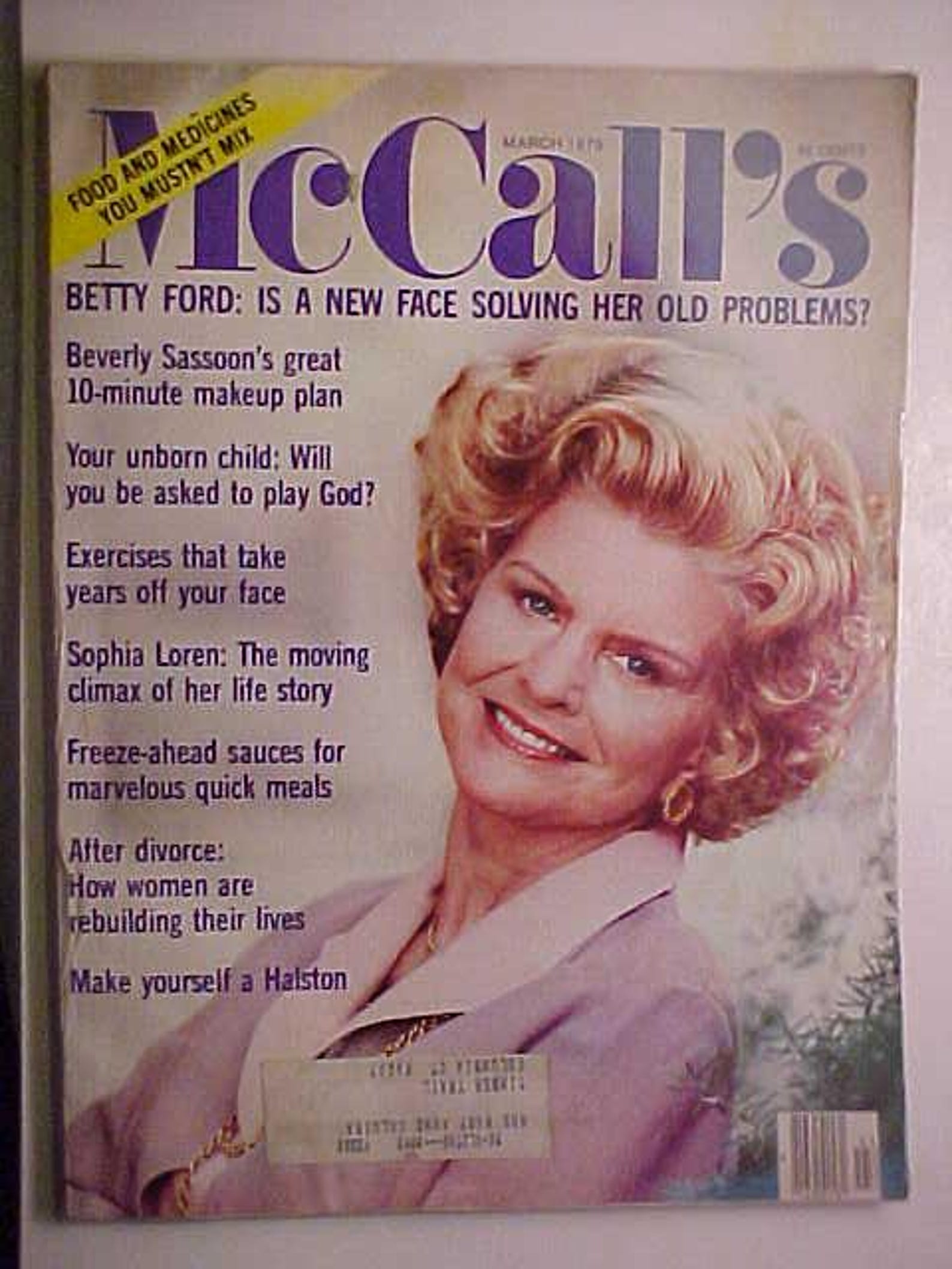 March 1979 Mccall's Magazine With Betty Ford on the Cover by Douglas ...