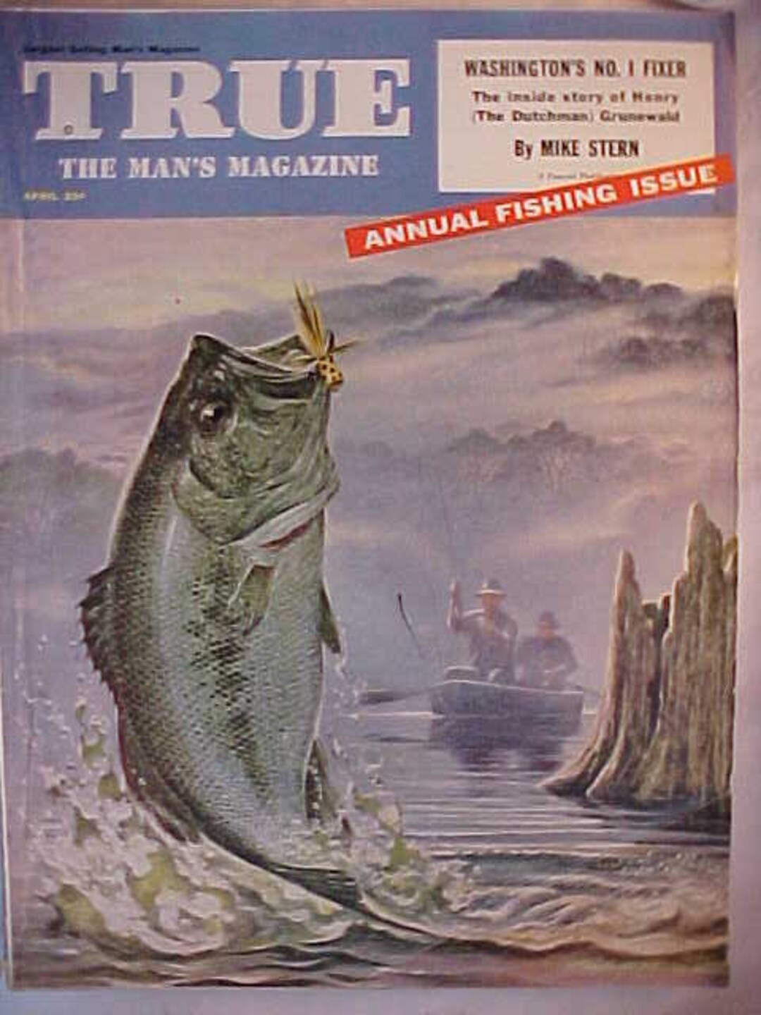 April 1954 True the Man's Magazine With Cover Art by C. E. Monroe Jr ...