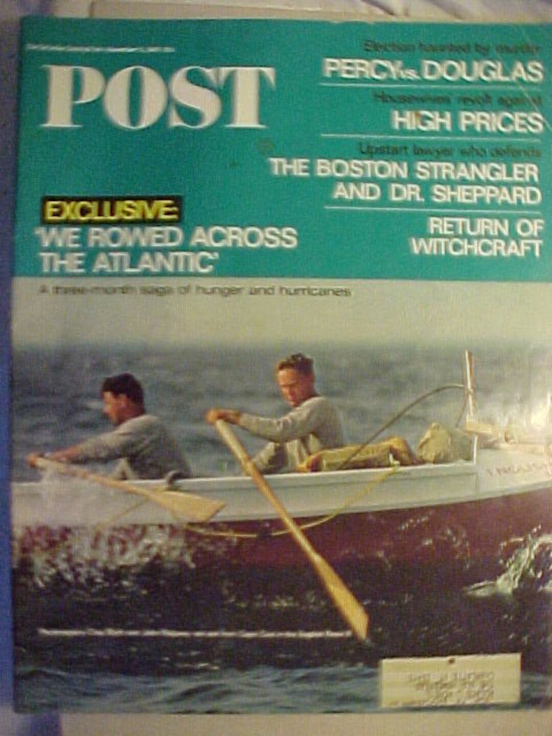 November 5, 1966 Saturday Evening Post Magazine With Chay Blyth and ...