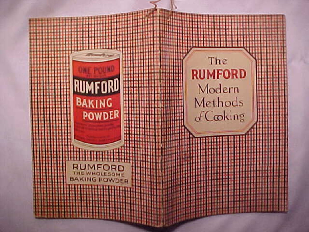 C1920s the Rumford Modern Methods of Cooking Booklet by Sarah Field ...