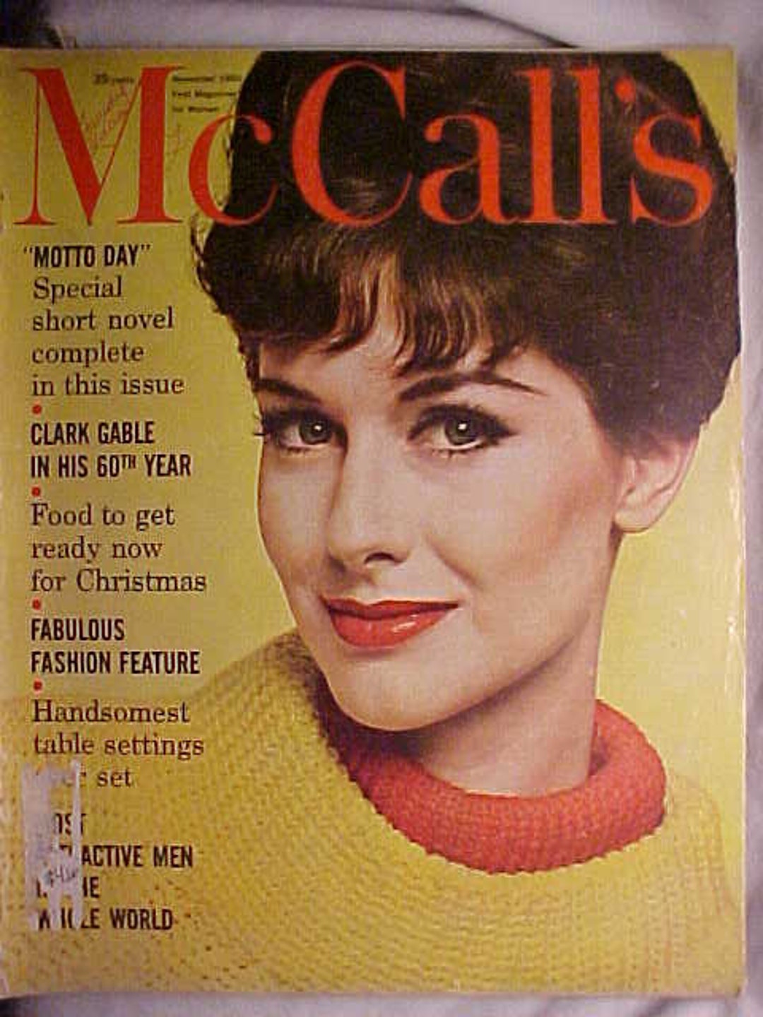 November 1960 Mccall's Magazine With Cover Art by Bert Stern, Has 228 ...