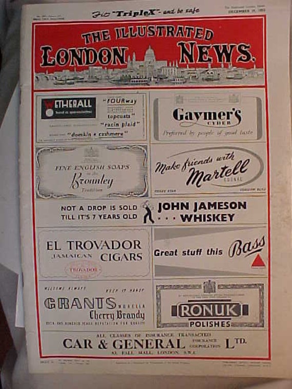 December 19 1953 the Illustrated London News Magazine London - Etsy