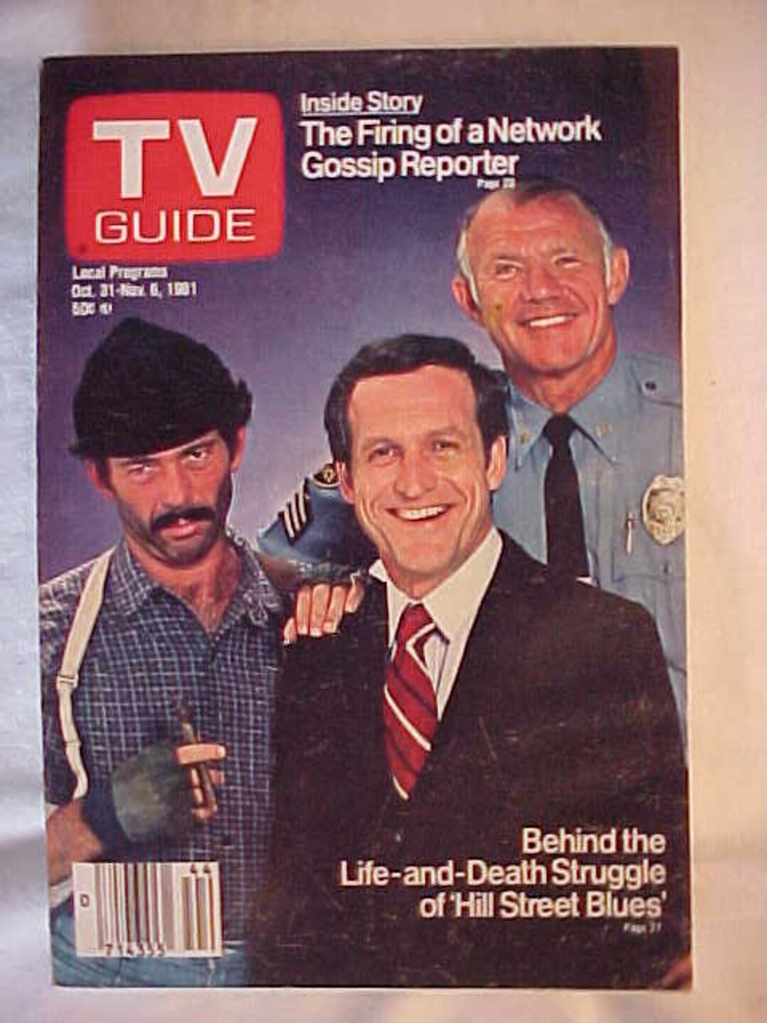 October 31 - November 6 1981 TV Guide Magazine With Hill Street Blues ...