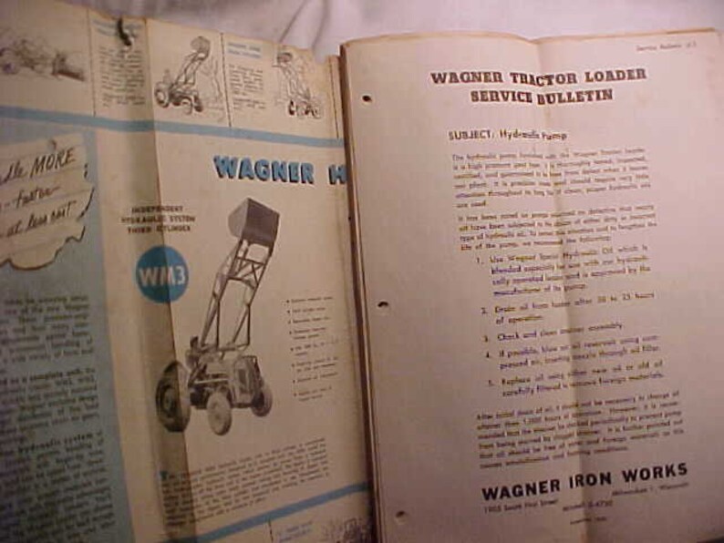 C1940s Wagner Tractor Loaders and Attachments for Ferguson - Etsy