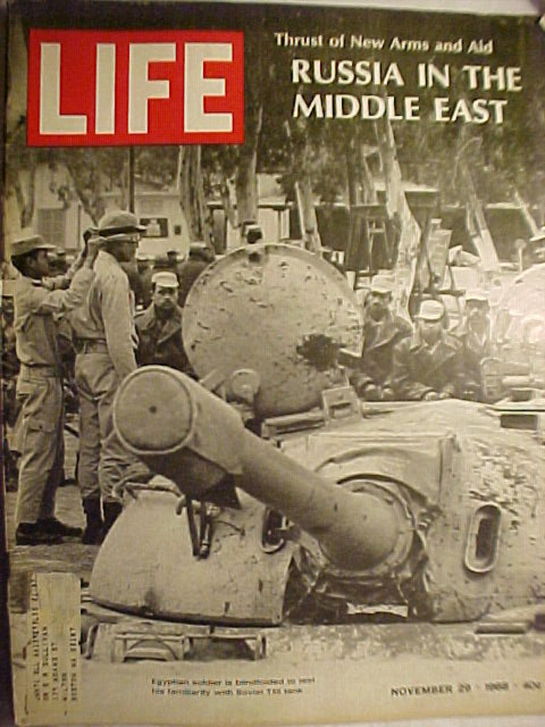 November 29, 1968 LIFE Magazine With Russia in the Middle East on the ...
