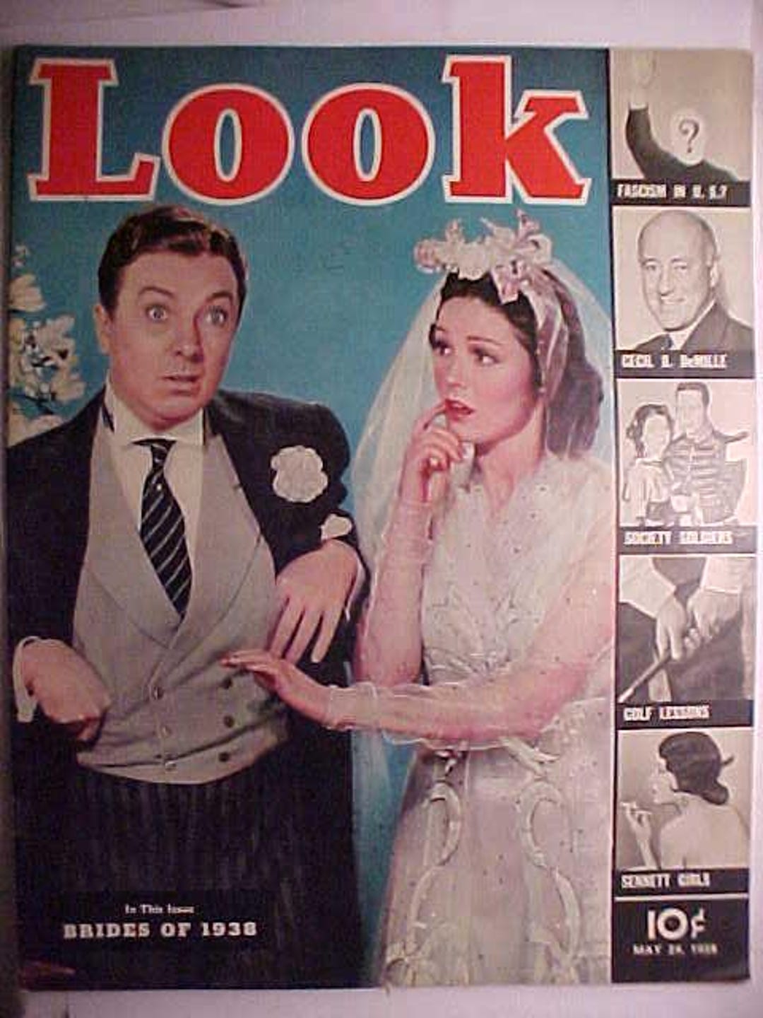 May 24, 1938 LOOK Magazine With Brides of 1938 on the Cover Has 67 ...
