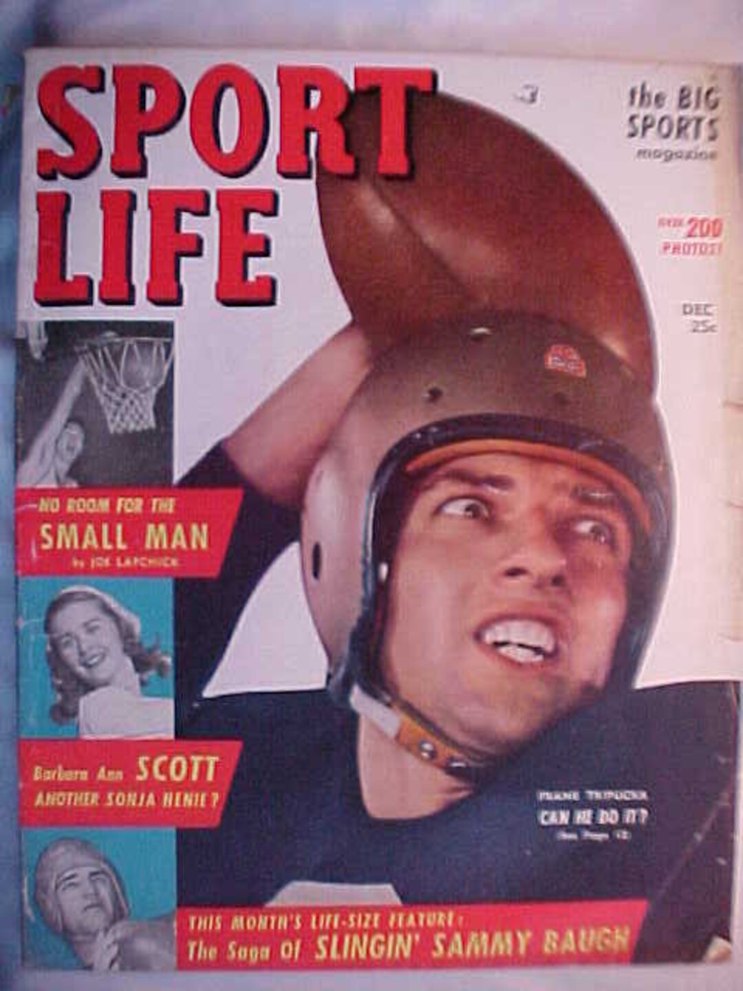 December 1948 Sport Life Magazine Volume 1 Number 3 With Football Frank ...