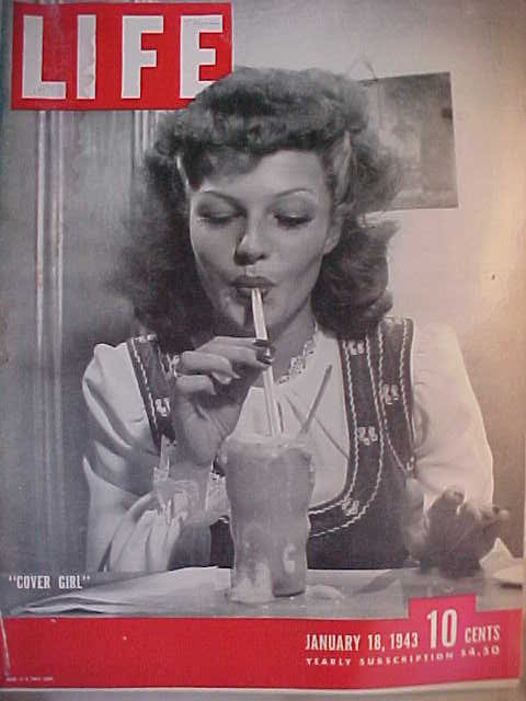 January 18, 1943 LIFE Magazine With Rita Hayworth on the Cover Has 108 ...