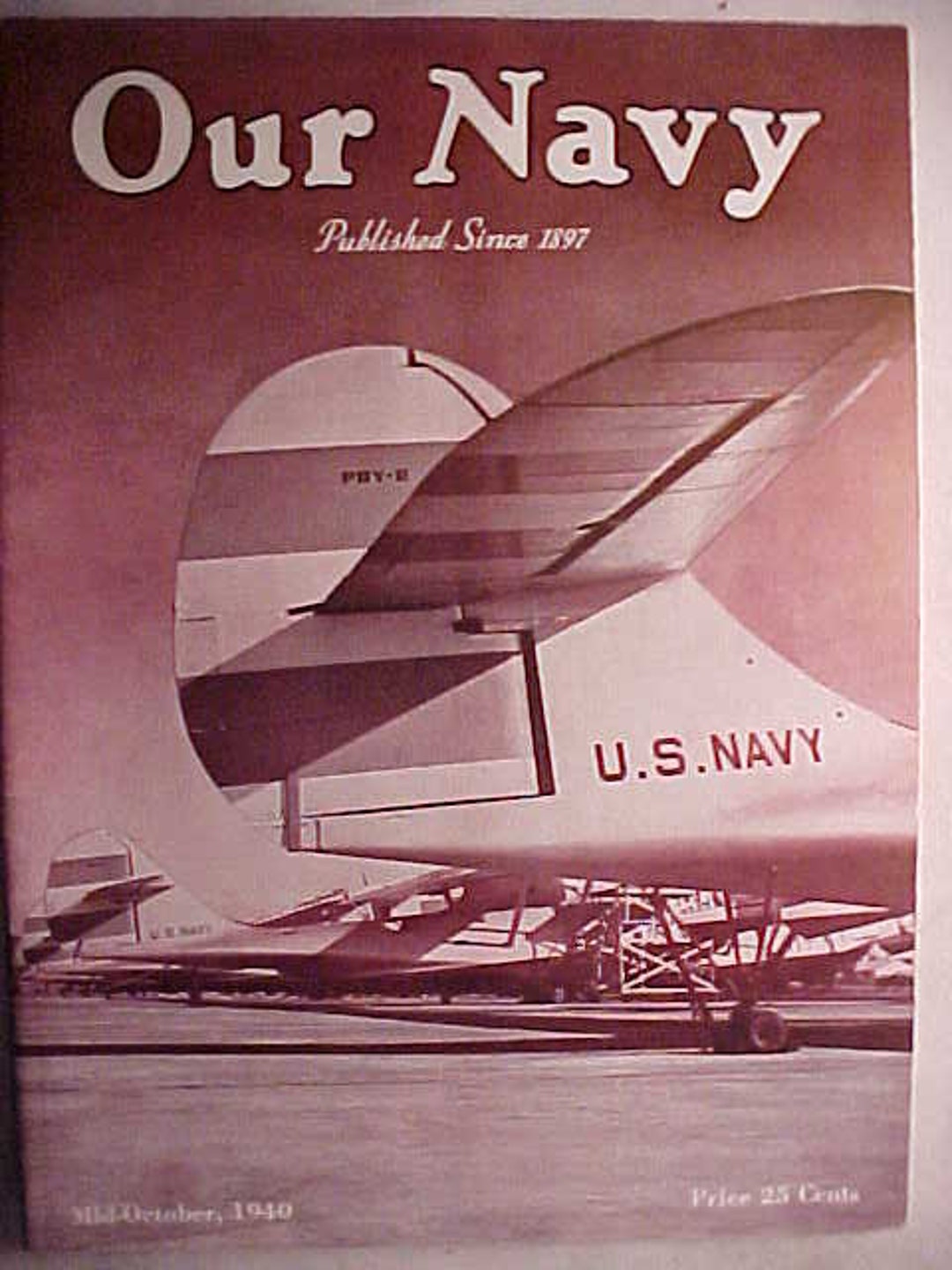 Mid October 1940 Our Navy Magazine With Bomber Planes at North Island ...