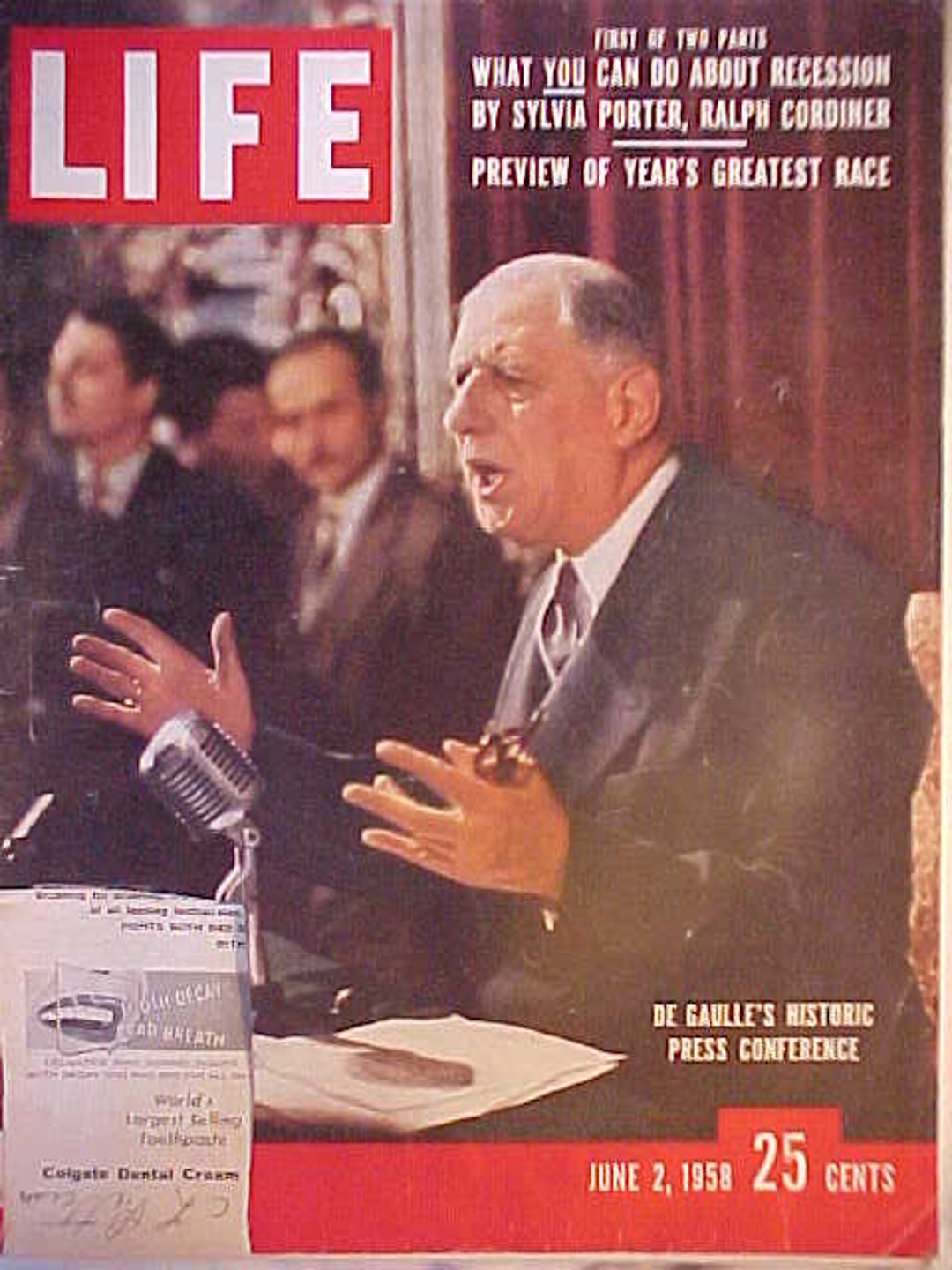 June 2, 1958 LIFE Magazine With France General Charles De Gaulie on the ...
