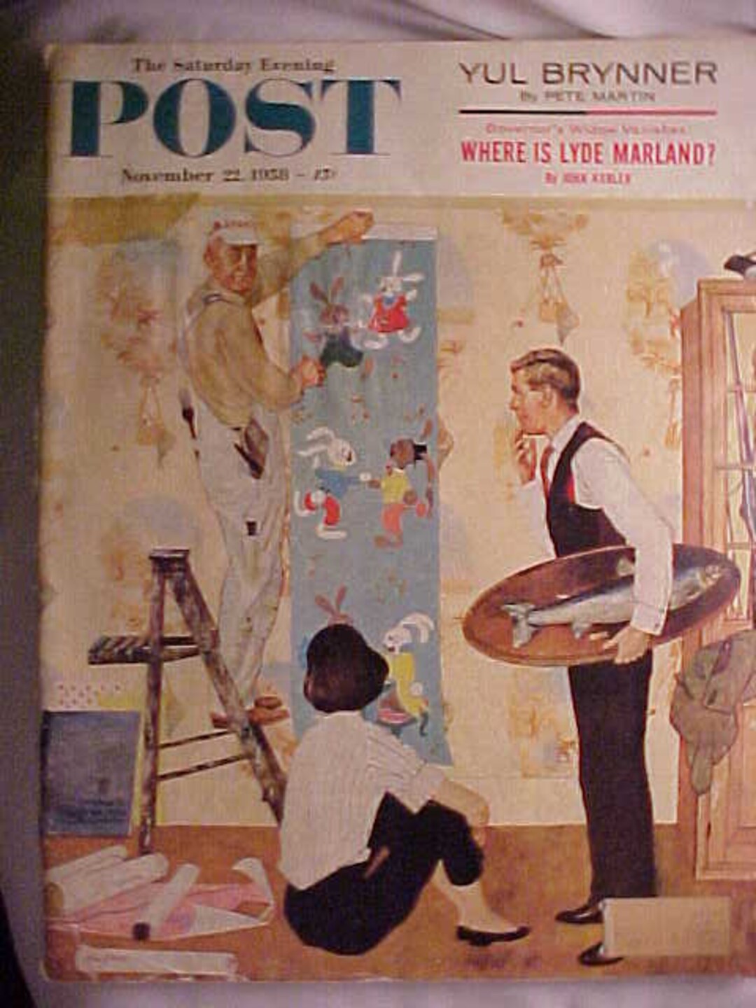November 22, 1958 Saturday Evening Post Magazine Cover by George Hughes ...