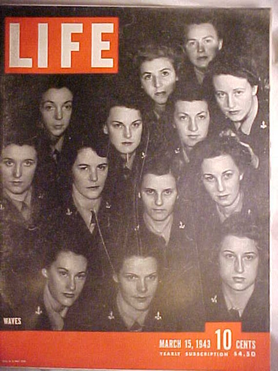 March 15 1943 LIFE Magazine With Navy Waves in Training in - Etsy