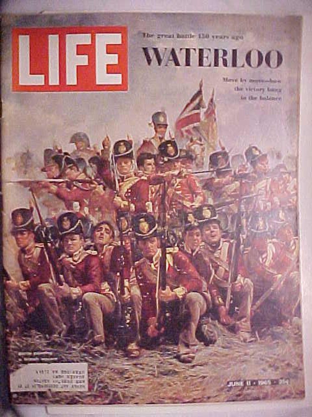 June 11, 1965 LIFE Magazine With Battle of Waterloo on the Cover Has ...
