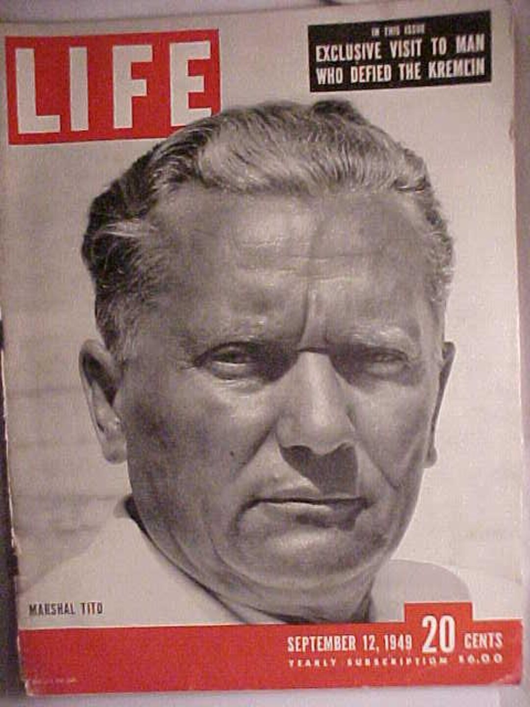 September 12, 1949 LIFE Magazine With Marshal Tito on the Cover Has 160 ...