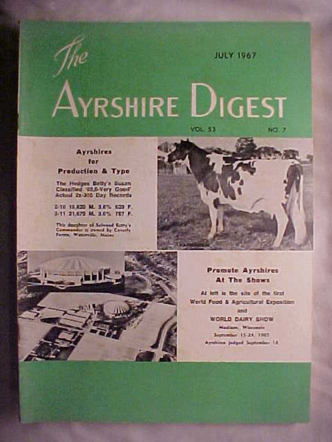 July 1967 the Ayrshire Digest Magazine the Ayrshire Breeders ...
