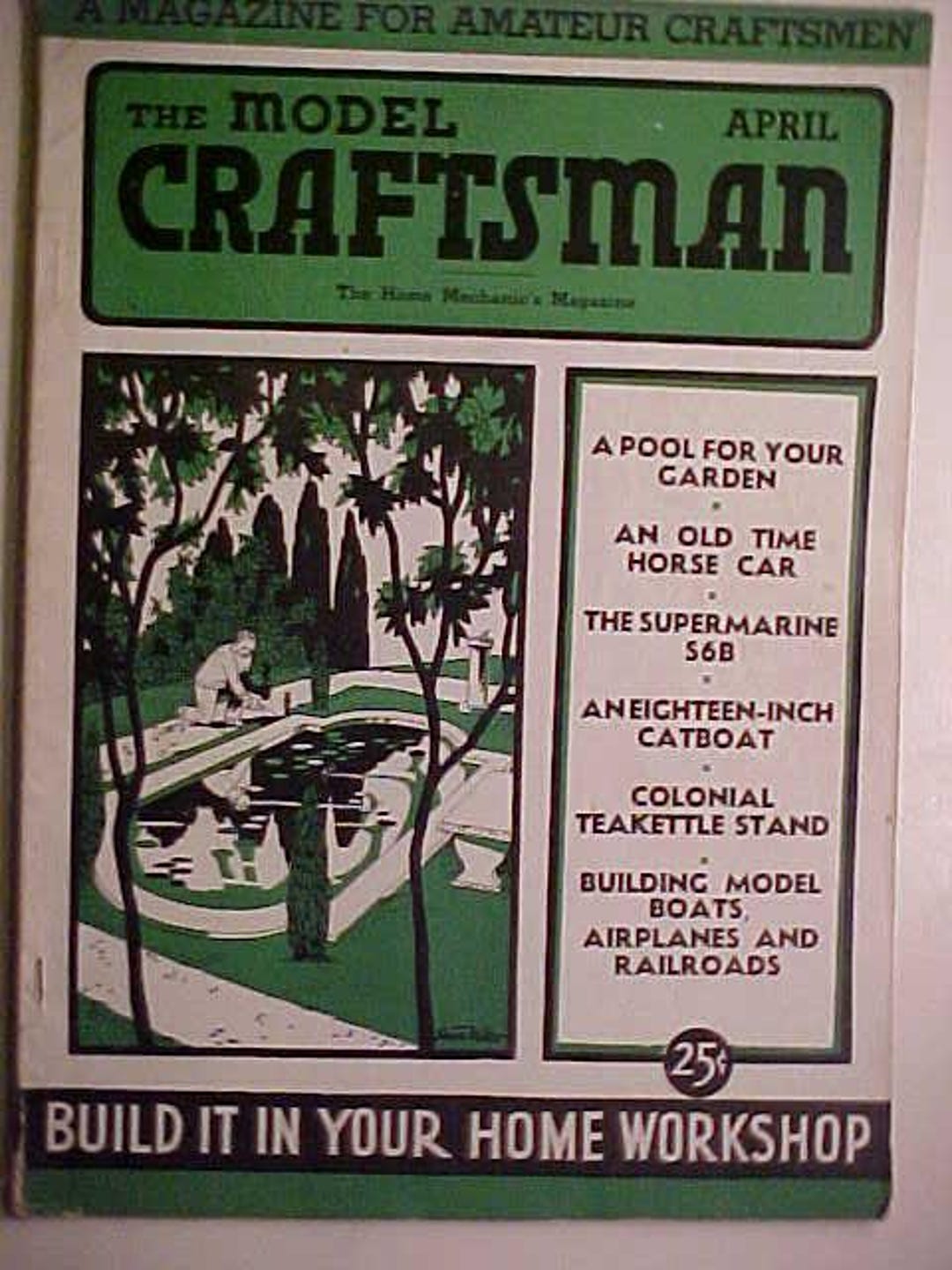 April 1935 the Model Craftsman Magazine, Has 64 Pages of Ads and ...