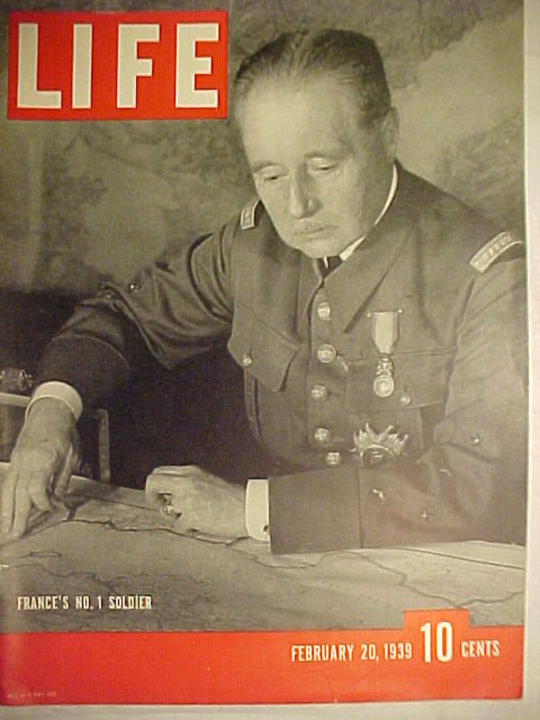 February 20, 1939 LIFE Magazine WWII French Officer General Marie ...
