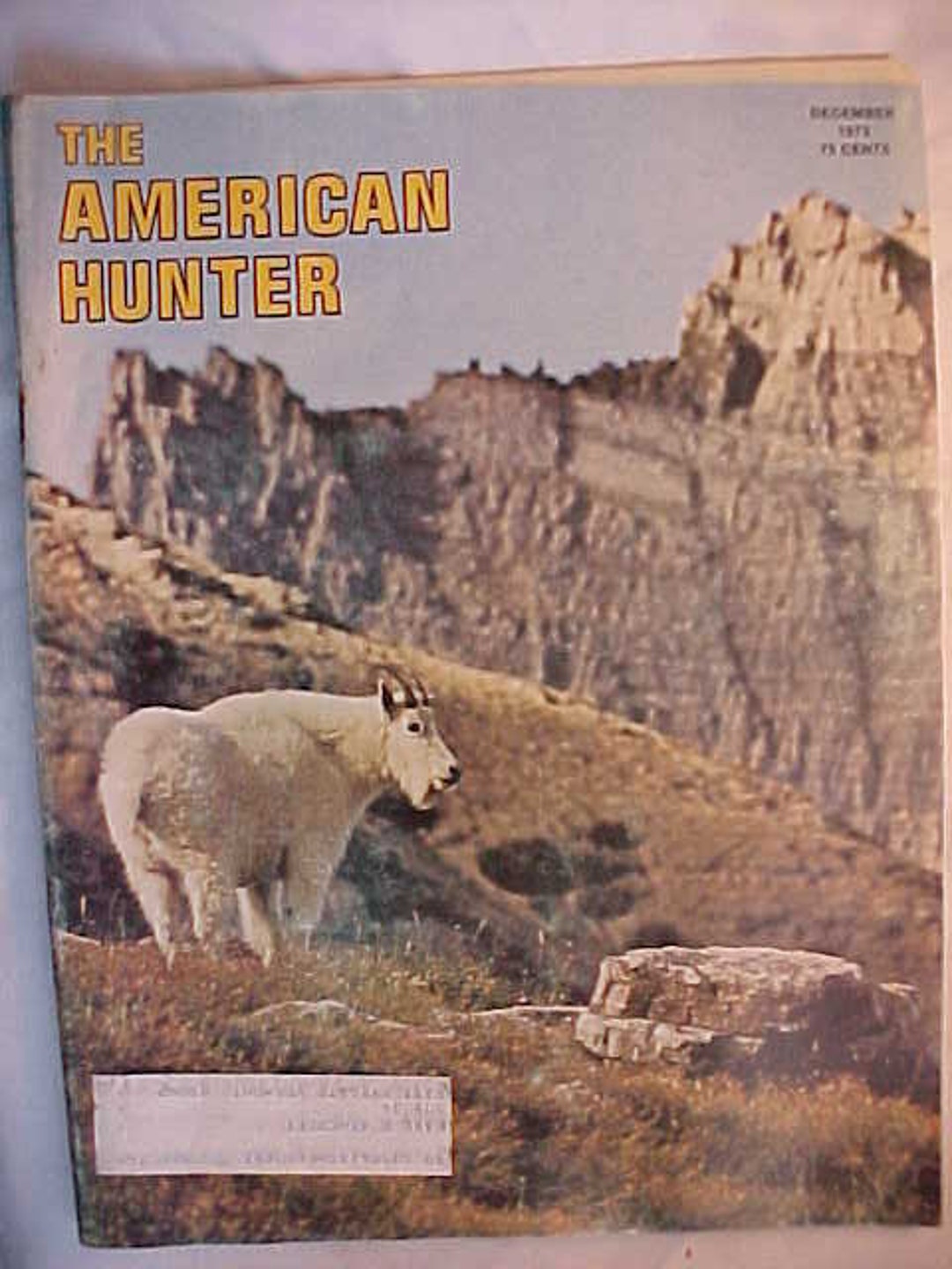 December 1973 the American Hunter Magazine With Cover Art by Ralph Hunt ...