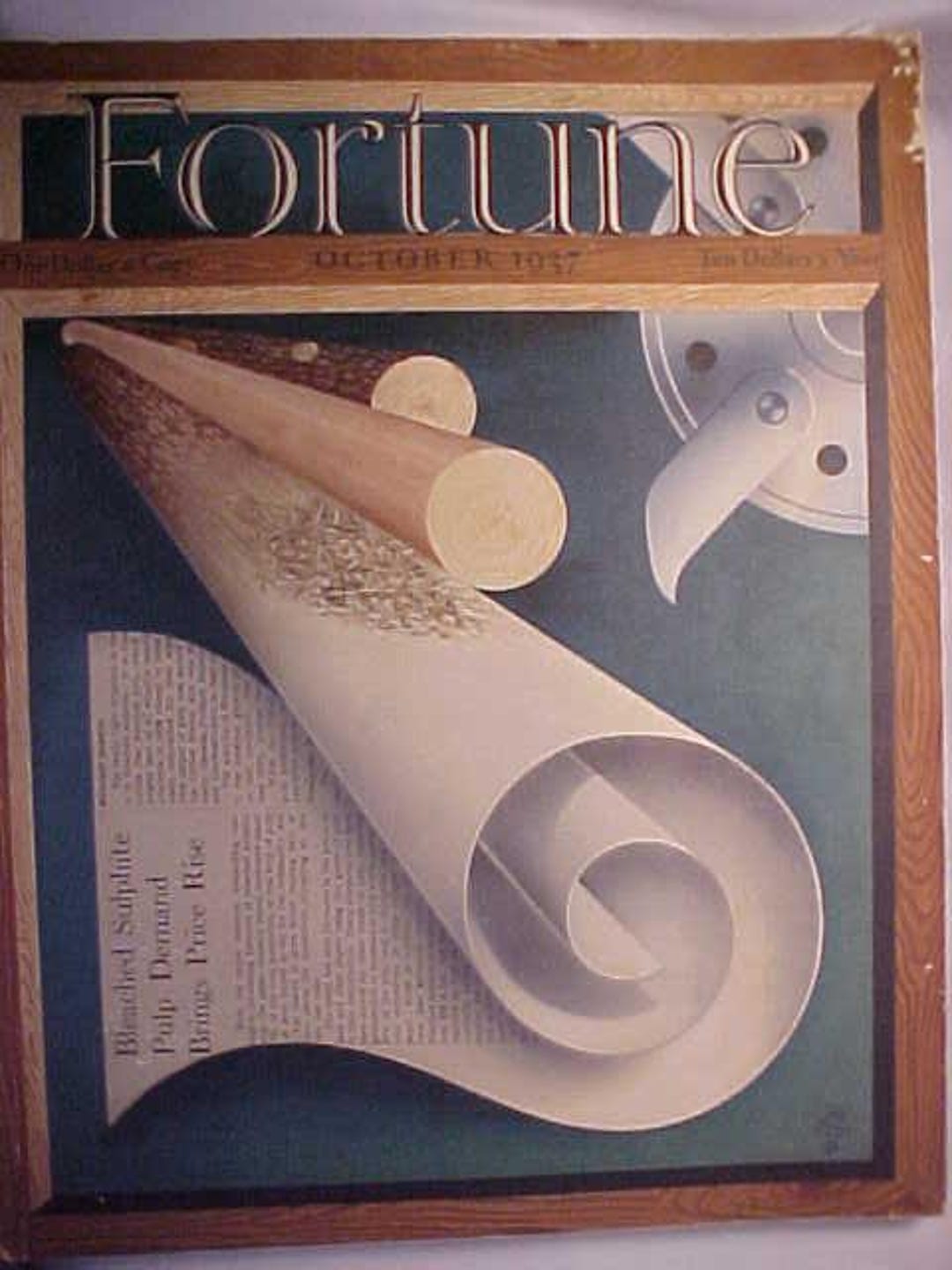 October 1937 Fortune Magazine Cover Art by Gar Retto Has 224 Pages of ...